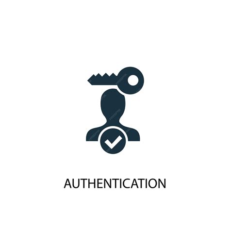 Premium Vector Authentication Icon Simple Element Illustration