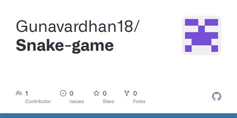 GitHub Gunavardhan Snake Game