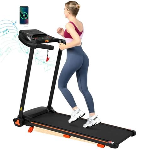 Euroco 300 Lbs Portable Folding Treadmill 2 5 Hp Foldable Compact