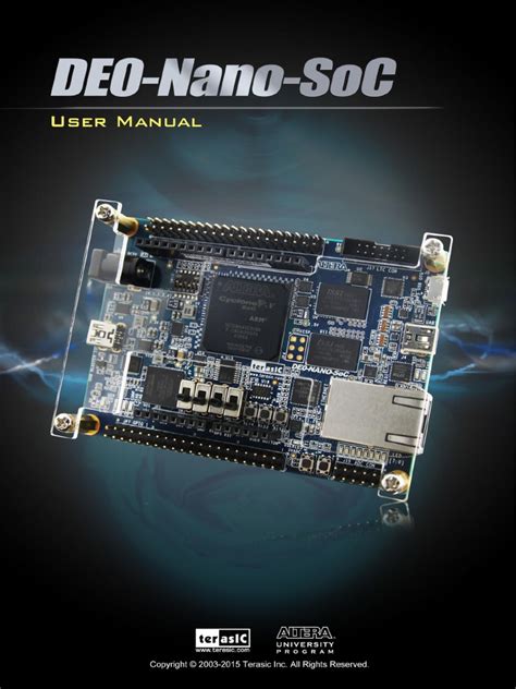 De0 Nano Soc User Manual November 7 2019 Pdf Field Programmable