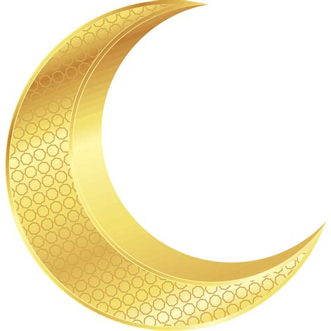 Golden Crescent Moon 24090569 Png