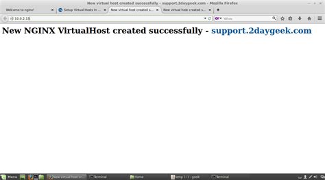 Setup Nginx Server Blocks Virtual Hosts In Linuxmint Ubuntu