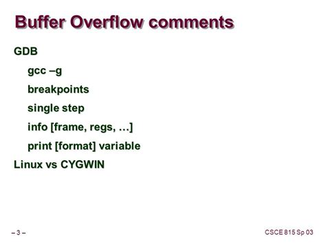 Csce 815 Network Security Lecture 22 Intrusions April 10 Ppt Download
