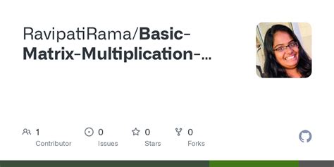 Github Ravipatiramabasic Matrix Multiplication Cuda