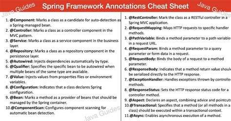 Abhishek Mat On Linkedin Spring Boot And Spring Framework Annotations