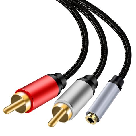35mm Female To 2rca Audio Cable 50ftbelipro 18″ Trs Stereo To Dual