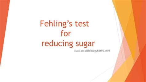 Fehlings Test Objective Principle Reagents Procedure And Result