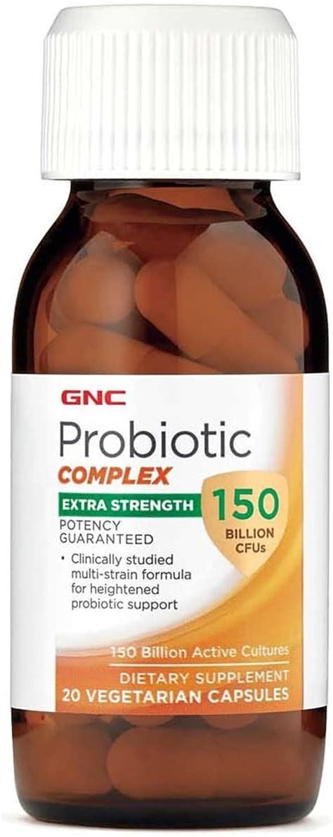 Gnc Probiotic Complex Extra Strength With 150 Billion Cfus 20 Capsule