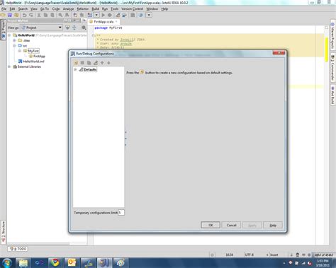 Running Scala In Intellij Idea 10 Sony Arouje
