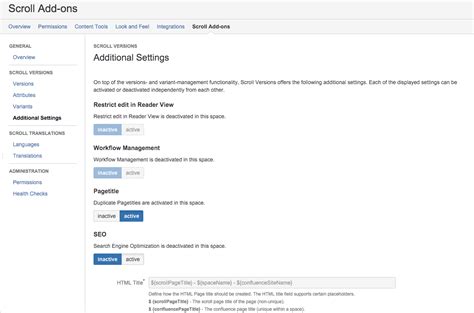 Version Management In Confluence With Scroll Versions 3 0 Whats New Part Ii Transform