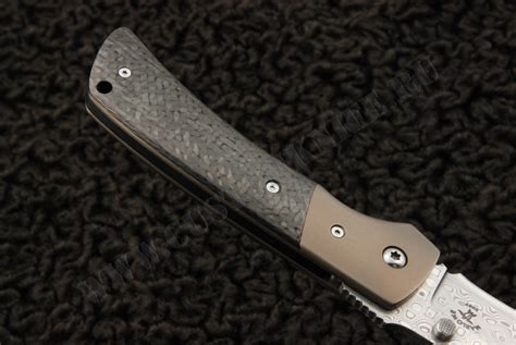 Кастомный нож A2 damasteel