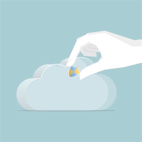 Premium Vector Cloud Computing Concept Design Isolated On Blue