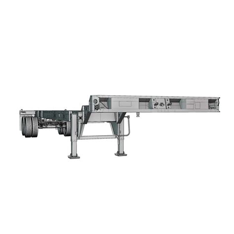 Pioneer 40 45 Container Chassis 3d Model Turbosquid 2087093