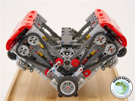 Complete Kit Mk4 V8 Twin Turbo Lego Pneumatic Engine Switchless 20 Green Gecko Workshop