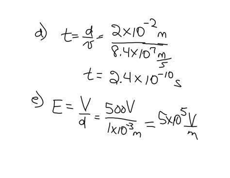 Charged Particle In An Electric Field Pdf Physics Science