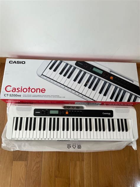 Casio Casiotone 61 Key Portable Keyboard With Usb White Ct S200we Hobbies And Toys Music