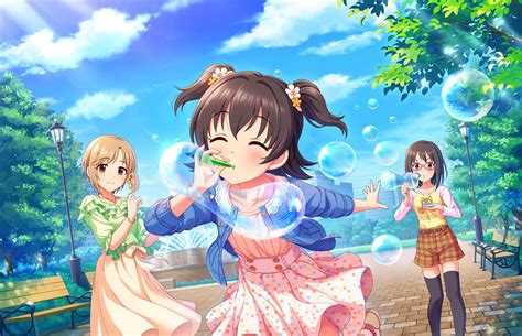 1080p Miria Akagi The Idolmaster Cinderella Girls Starlight Stage Haruna Kamijo Anime Yumi