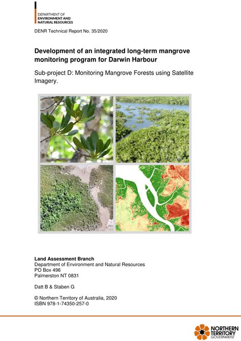 Pdf Development Of An Integrated Long Term Mangrove Monitoring Program For Darwin Harbour Sub