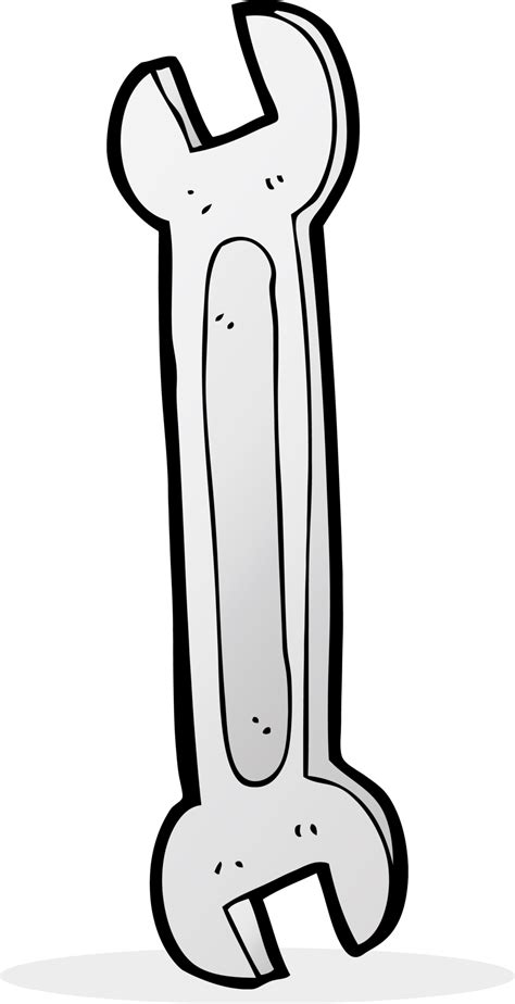 Cartoon Spanner Drawing PNG