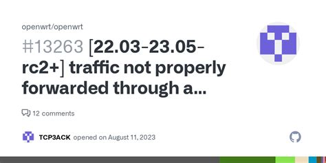 2203 2305 Rc2 Traffic Not Properly Forwarded Through A Wan Lan Vlan Bridge · Issue 13263