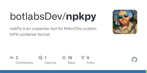 GitHub BotlabsDev Npkpy NpkPy Is An Unpacker Tool For MikroTiks Custom NPK Container Format