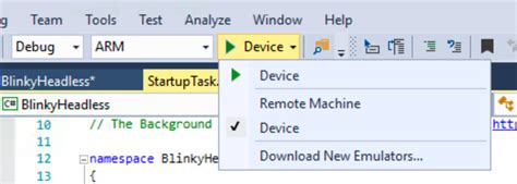 Running Blinkyheadless Windows Iot Core Application Development Headless Blinky Adafruit
