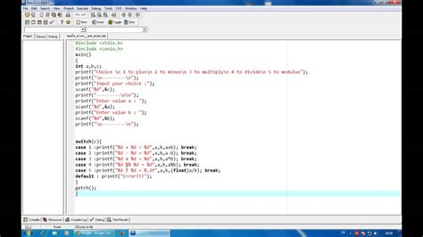 เขียนโปรแกรมภาษา C เครื่องคิดเลข Youtube