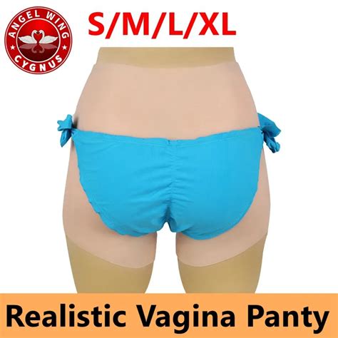 S M L Xl Silicone Realistic Vagina Panty Shemale Crossdresser Pussy