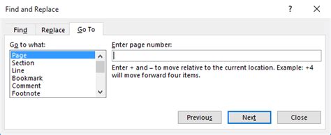 Jumping To A Specific Page Microsoft Word