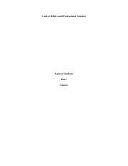 Code Of Ethics And Professional Conduct Copy Docx Code Of Ethics And Professional Conduct