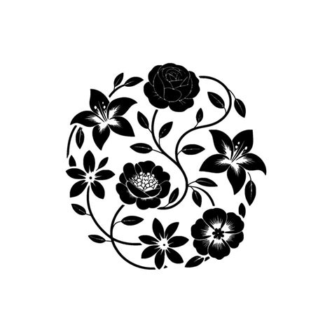 Elegant Silhouette Floral Arrangement Featuring A Rose Lily And