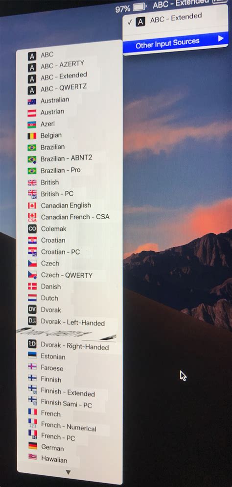 High Sierra Keyboard Layout After Startup Reverts To Abc Extended When Using Filevault