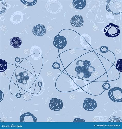 Abstract Seamless Background Molecule Structure Stock Vector Illustration Of Molecular Hand