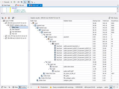 Get Query Profiling Results