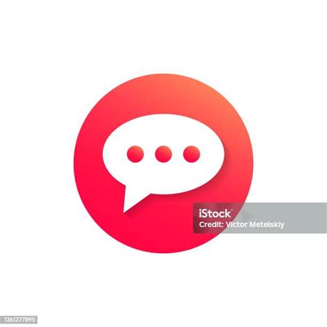 음성 거품 아이콘입니다 채팅 메시지 토크 서클 기호 벡터 그림입니다 0명에 대한 스톡 벡터 아트 및 기타 이미지 0명 Brand Name Online Messaging