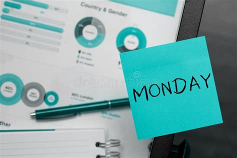 Inspiration Showing Sign Monday Business Idea The Day Of The Week