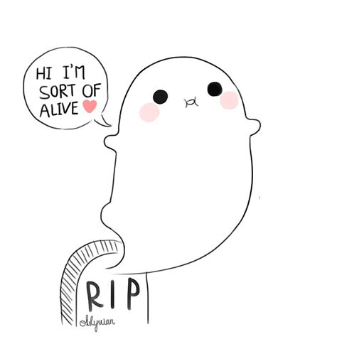 How To Draw A Cute Ghost Easy Anime Drawing Styles