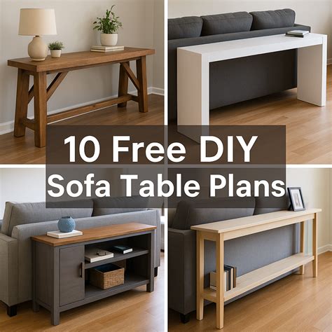 35 Diy Sofa Table Ideas Easy Plans To Upgrade Your Living Room