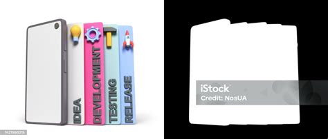 응용 프로그램 개발의 모바일 앱 개발 개념 단계 알파로 흰색으로 3d 렌더링 3차원 형태에 대한 스톡 사진 및 기타 이미지 3차원 형태 개념 개발 Istock