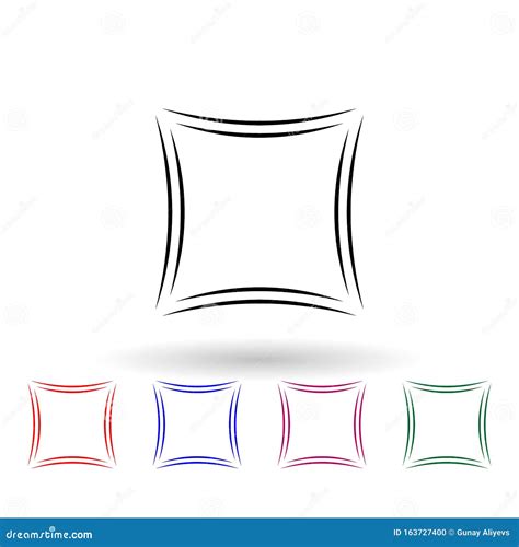 Decorativeframe And Border Multi Color Icon Simple Thin Line Outline Vector Of Frame Icons For