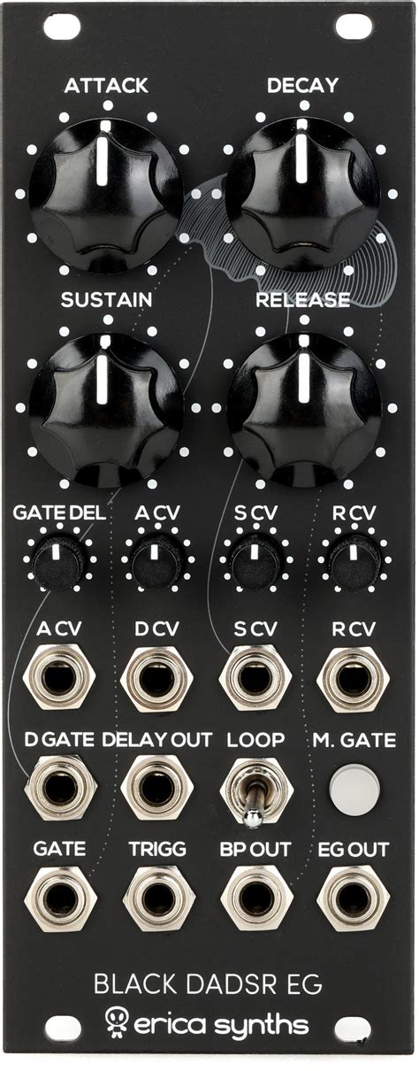 Erica Synths Black Dadsr Eg Envelope Generator Eurorack Module Sweetwater