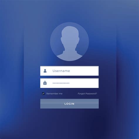 En Línea Iniciar Sesión Solicitud Formar Modelo Entrar Para Usuario Interfaz 40465244 Vector En