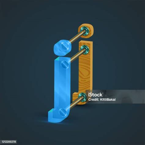3d 사실적인 유리 및 나무 문자 벡터 0명에 대한 스톡 벡터 아트 및 기타 이미지 0명 갈색 결정체 Istock