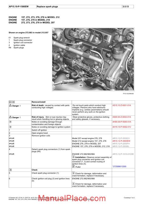 Mercedes M272 And M273 Engine Repair Replacing Timing Chain 2015
