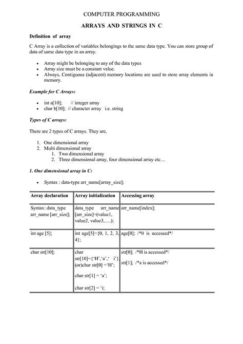 Solution Arrays And Strings Notes Studypool
