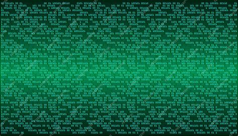 Premium Vector Binary Code Future Technology Green Cyber Security