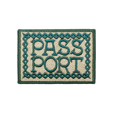 Passport Patch Invasive Logo Unique Fashion Accessory Pass~port
