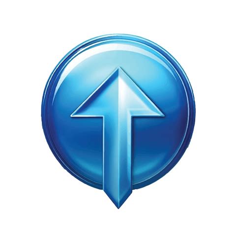 Premium Vector Blue Navigation Arrow Icon Png