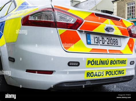A Car From Garda National Roads Policing Bureau Or Gnrpb The Roads