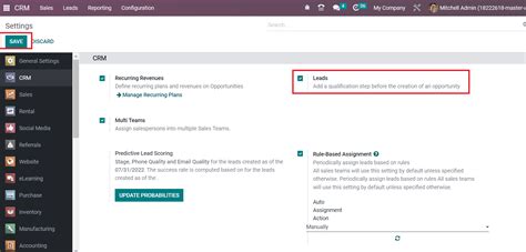 How To Create A Lead In Odoo 16 Customer Relationship Management